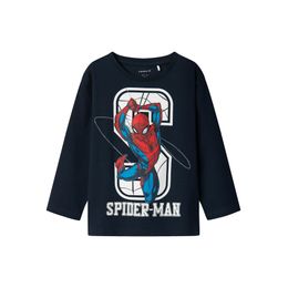 name it Shirt 'Nitin Spider' Jungen Gr&ouml;&szlig;e 110 blau / navy / rot / wei&szlig;