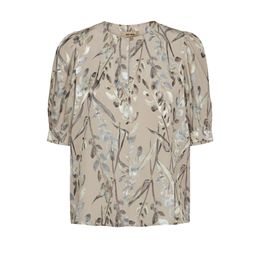 MOS MOSH Bluse Damen Gr&ouml;&szlig;e XL taupe / dunkelgrau / hellgr&uuml;n / wei&szlig;
