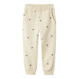 name it Pants 'NMFValba' girl size 86 Cream / Dark grey