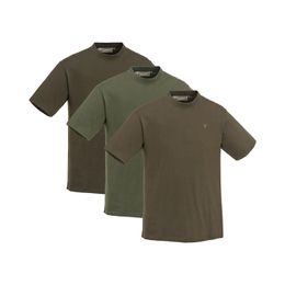 Pinewood T-Shirts, 3er-Pack Oliv/Braun/Khaki (Gr&ouml;&szlig;e: XL)