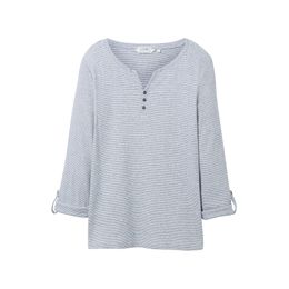 Tom Tailor Shirt Damen Gr&ouml;&szlig;e XXXL dunkelblau / offwhite