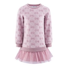 happy girls Kleid M&auml;dchen Gr&ouml;&szlig;e 122/128 eosin / pinkmeliert