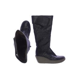 Fly London Damen Stiefel, marineblau, Gr. 38