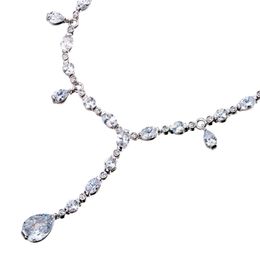 Collier Giorgio Martello MILANO "mit weißen Zirkonia Steinen, Silber 925" Halsketten Gr. 45cm, Silber 925 (Sterlingsilber), weiß Damen