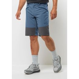 Shorts Jack Wolfskin "HIKING ALPINE SHORT M", Herren, Gr. 48, Normalgrößen, blau (elemental, blau), 1. OBERSTOFF: 87% POLYESTER, 13% ELASTHAN; 2. OBERSTOFF: 86% POLYAMID, 14% ELASTHAN; 1.LINING: 100% POLYESTER, Hosen