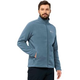 Fleecejacke Jack Wolfskin "WINTERSTEIN FZ M" Gr. S, blau (nature blue) Herren Jacken aus POLARTEC 200, teilweise recycelt