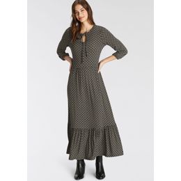 Midikleid Tamaris Gr. 36, N-Gr, schwarz (schwarz sand) Damen Kleider aus bequemem Jersey