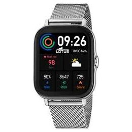 Smartwatch Lotus "50044/1" Smartwatches silberfarben Smartwatch Armbanduhr, Herrenuhr, Edelstahlarmband, Schrittzähler, Geschenkidee