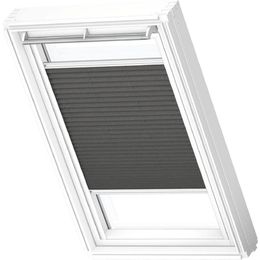 Velux Vorteils-Set Hitzeschutz Plus Sichtschutz FOL Manuell Uni Schwarz/Graphit 1274, CK02, GGU,wei&szlig;e Schiene und Haltekrallen
