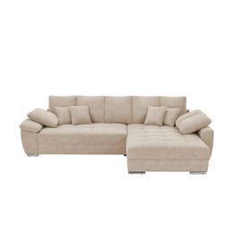 bobb Ecksofa mit pflegeleichtem Bezugsstoff Farina ¦ beige ¦ Maße (