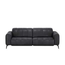 Natuzzi Editions Ledersofa mit Kopfteilverstellung Portento ¦ schwarz