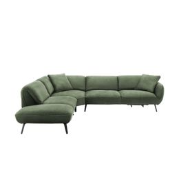 pop Ecksofa Ventus ¦ grün ¦ Maße (cm): B: 304 T: 246