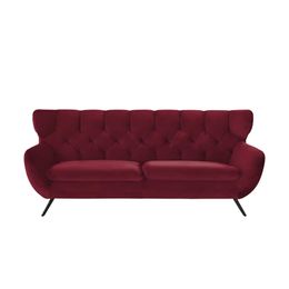 Jette Home Sofa Caldara ¦ rot ¦ Maße (cm): B: 225 H: 94 T: 95