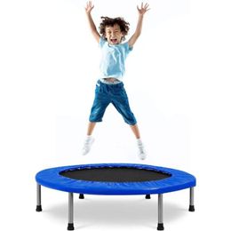 Goplus - Faltbares Trampolin, Kindertrampolin aus Stahl, Fitnesstrampolin bis zu 150 kg Belastbar, Falttrampolin mit Rutschfesten Füssen, Leicht