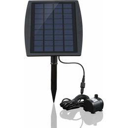 Bürstenlose Solarwasserpumpe für Teich Solarbrunnen Wasserpumpe mit Solarpanel 9V 2.5W 200L/H.