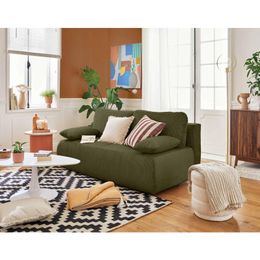 Loutro - 3-sitzer sofa - schlaffunktion und bettkasten - aus cord - grün