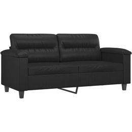 2-Sitzer-Sofa Schwarz 140 cm Kunstleder vidaXL