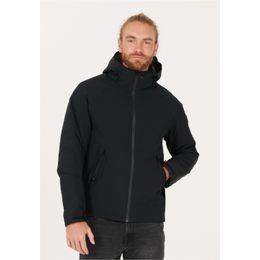 Outdoorjacke WEATHER REPORT "Brennon", Herren, Gr. L, schwarz, 90% Polyester, 10% Elasthan, unifarben, casual, normal, ohne Ausschnitt, Langarm, Jacken, mit 15.000 mm Wassersäule