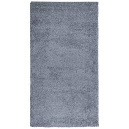 vidaXL - Teppich Shaggy Hochflor Modern Blau 60x110 cm