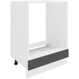 ebuy24 - Esilo Küchenunterschrank 60 cm für Ofen weiß, grau.