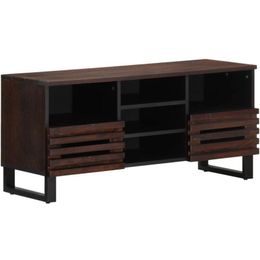 Torana - TV-Schrank Braun 100x34x46 cm Massivholz Mango