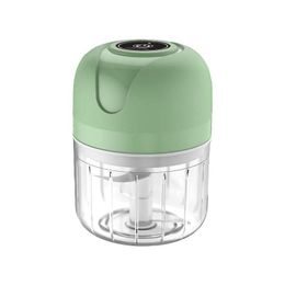 Tigrezy - Elektrische Küchenmaschine von kabelloser Mini-Knoblauchzerkleinerer, 250 ml, wiederaufladbar über usb, abnehmbar, für Babynahrung, Chili,