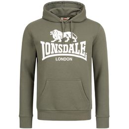 Lonsdale Sweatshirt 'SHERBORNE' Herren Gr&ouml;&szlig;e M oliv / dunkelgr&uuml;n / wei&szlig;