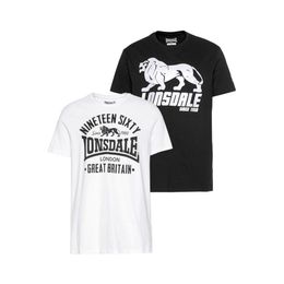Lonsdale T-Shirt 'Bylchan' Herren Gr&ouml;&szlig;e 5XL schwarz / wei&szlig;