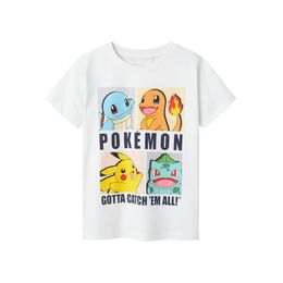 name it T-Shirt 'Dazz Pokemon' Jungen Gr&ouml;&szlig;e 134/140 mischfarben / wei&szlig;