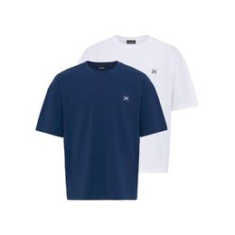Cool Hill Shirt Herren Gr&ouml;&szlig;e XXL navy / wei&szlig;