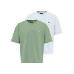 Cool Hill Tshirt Herren Gr&ouml;&szlig;e M himmelblau / gr&uuml;n