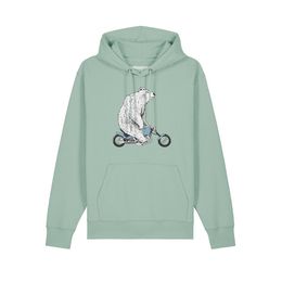 Watapparel Sweatshirt 'B&auml;r auf Bike' male Green size XXXL