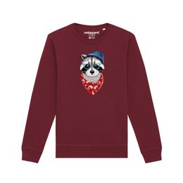 Watapparel Sweatshirt 'Waschb&auml;r' male Red size 4XL