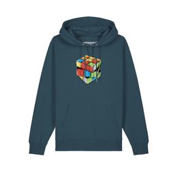 Watapparel Sweatshirt ' Pixel Zauberwürfel ' male Blue size M
