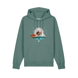 Watapparel Sweatshirt 'Sunrise & Lake' male Green size XL