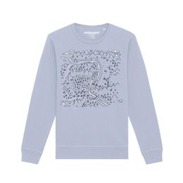Watapparel Sweatshirt ' Landschaft ' male Blue size L