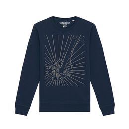 Watapparel Sweatshirt ' Fahrradspeichen ' Herren Größe 4XL beige / navy