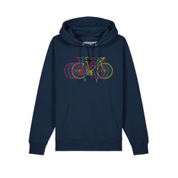 Watapparel Sweatshirt ' Fahrr&auml;der ' Herren Gr&ouml;&szlig;e XXL navy / mischfarben