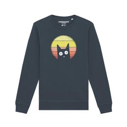 Watapparel Sweatshirt ' Sunset Cat ' male Grey size M