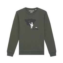 Watapparel Sweatshirt ' Painting space ' male Green size S