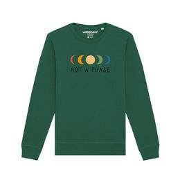 Watapparel Sweatshirt 'Not a Phase' male Green size 5XL