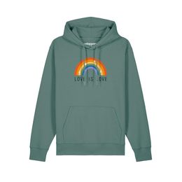 Watapparel Sweatshirt ' Love is Love ' Herren Größe XS grün / mischfarben