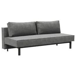 3-Sitzer INNOVATION LIVING TM "Sly, Schlafsofa, Dauerschlaffunktion, bequem und komfortabel" Sofas Gr. B/H/T: 200cm x 68cm x 94cm, grau (twist charcoal) Federkernmatratze; leichtgängiger Auszugmechanismus