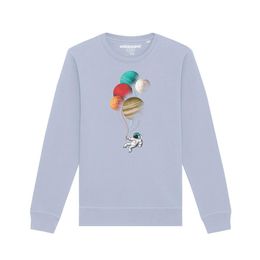 Watapparel Sweatshirt ' Balloon Spaceman ' male Blue size M