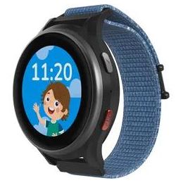 Smartwatch LUPUS ELECTRONICS "Anio 6 Kinder hibiscus" Smartwatches Gr. 4G (LTE), blau (blau/schwarz)