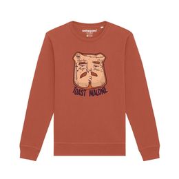 Watapparel Sweatshirt ' Toast Malone ' male Brown size XS