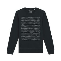 Watapparel Sweatshirt ' Doodle Cats ' male Black size S