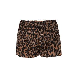 NAEMI Shorts Damen Größe 42 beige / mokka / schwarz