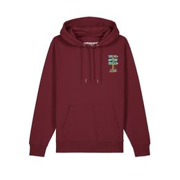 Watapparel Sweatshirt ' Adventure is everywhere ' Herren Größe S mischfarben / burgunder