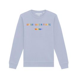 Watapparel Sweatshirt ' Spread Love not Hate ' male Blue size M